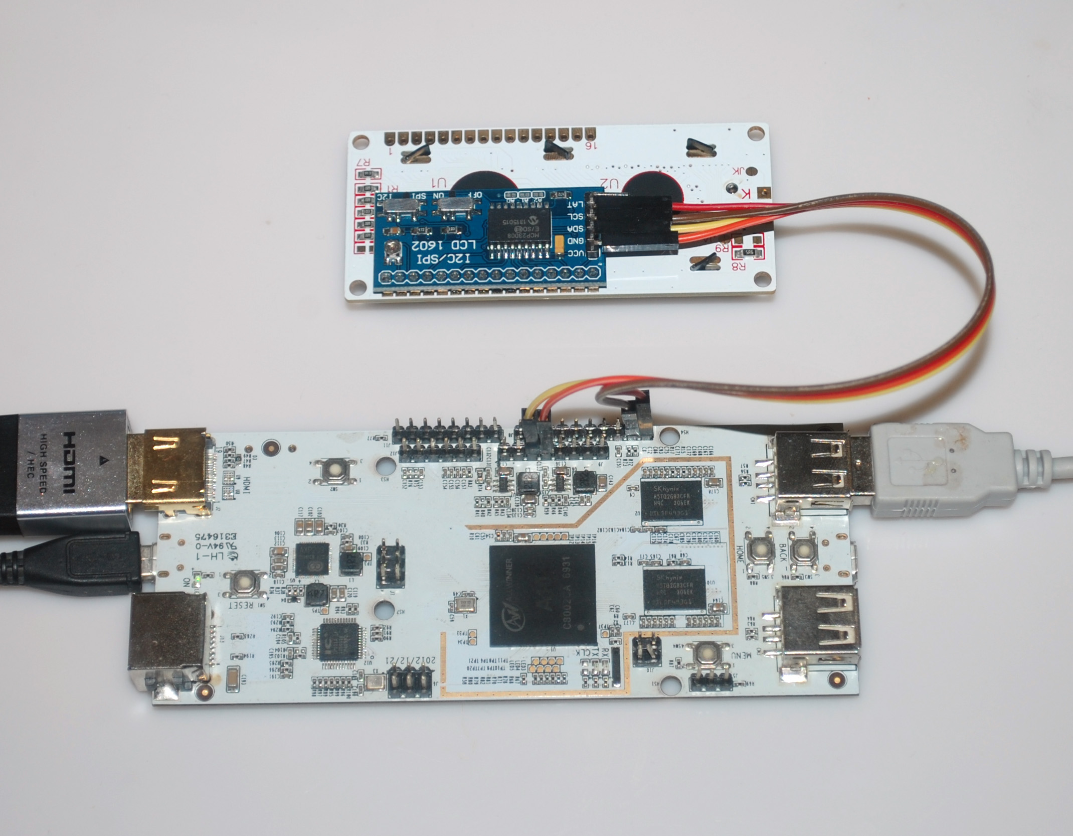 I2C 16×2 LCD on pcDuino | LinkSprite Learning Center