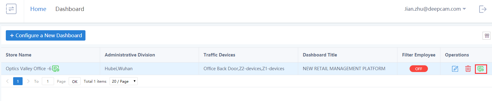 How to set up the dashboard of PercepCam system to view Visual ...